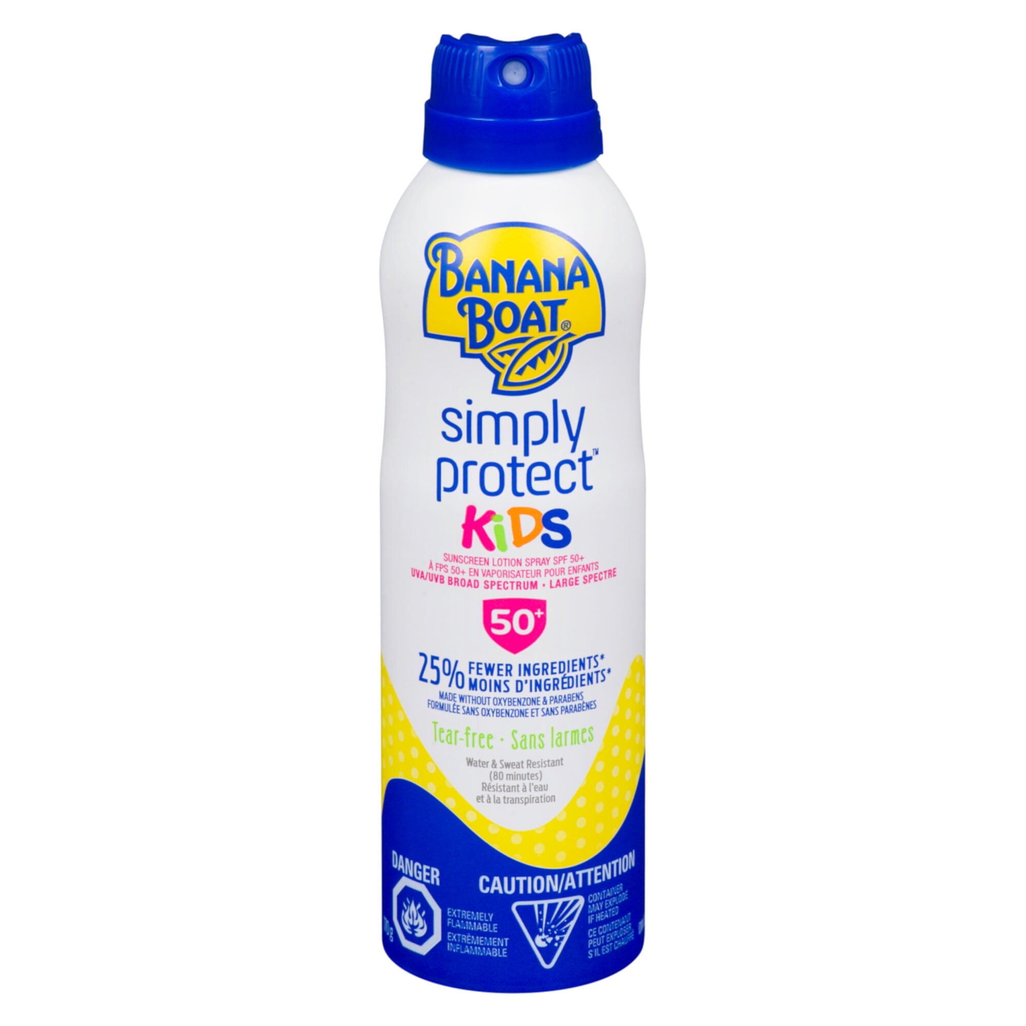Banana Boat Simply Protect Kids Sunscreen Spray SPF 50+ - 170g – Giant ...