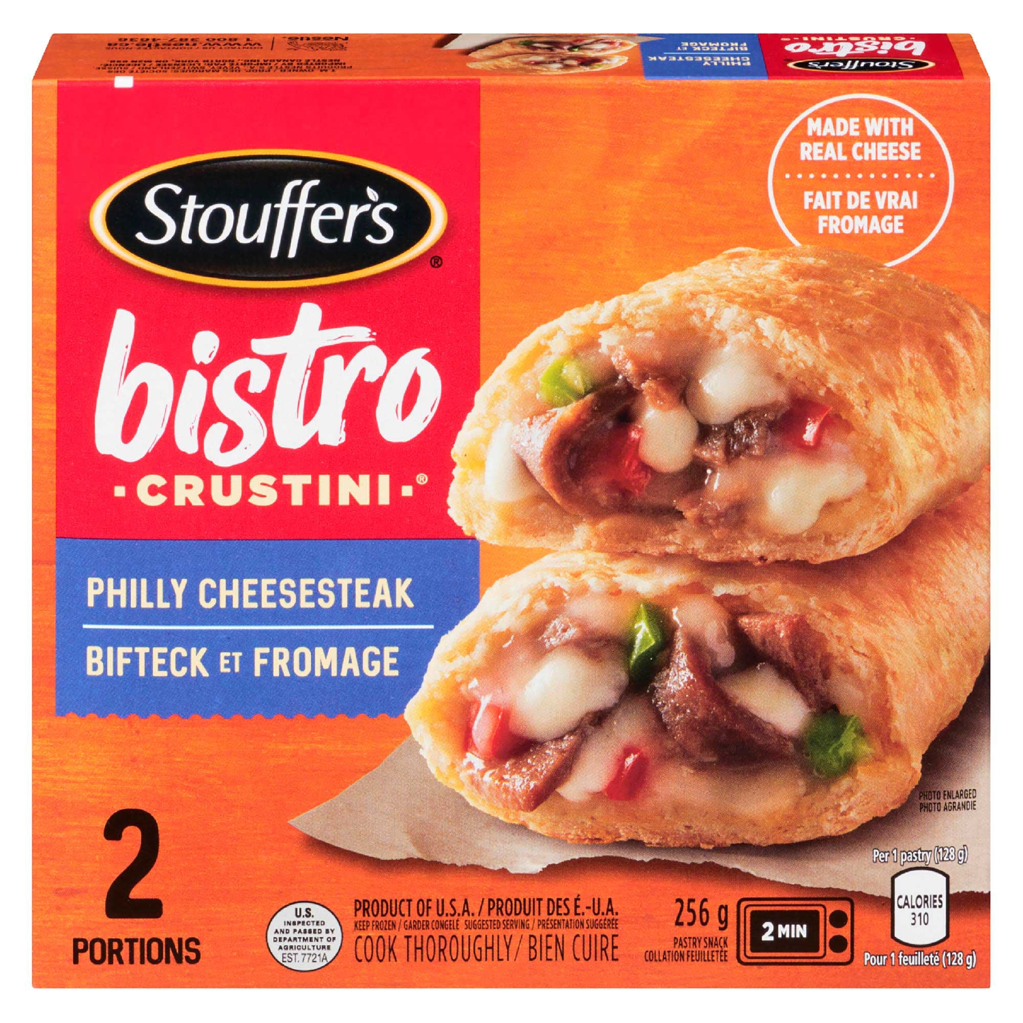 Stouffers Bistro Philly Cheese Steak Crustini, 2-Pack, 256-g – Giant Tiger