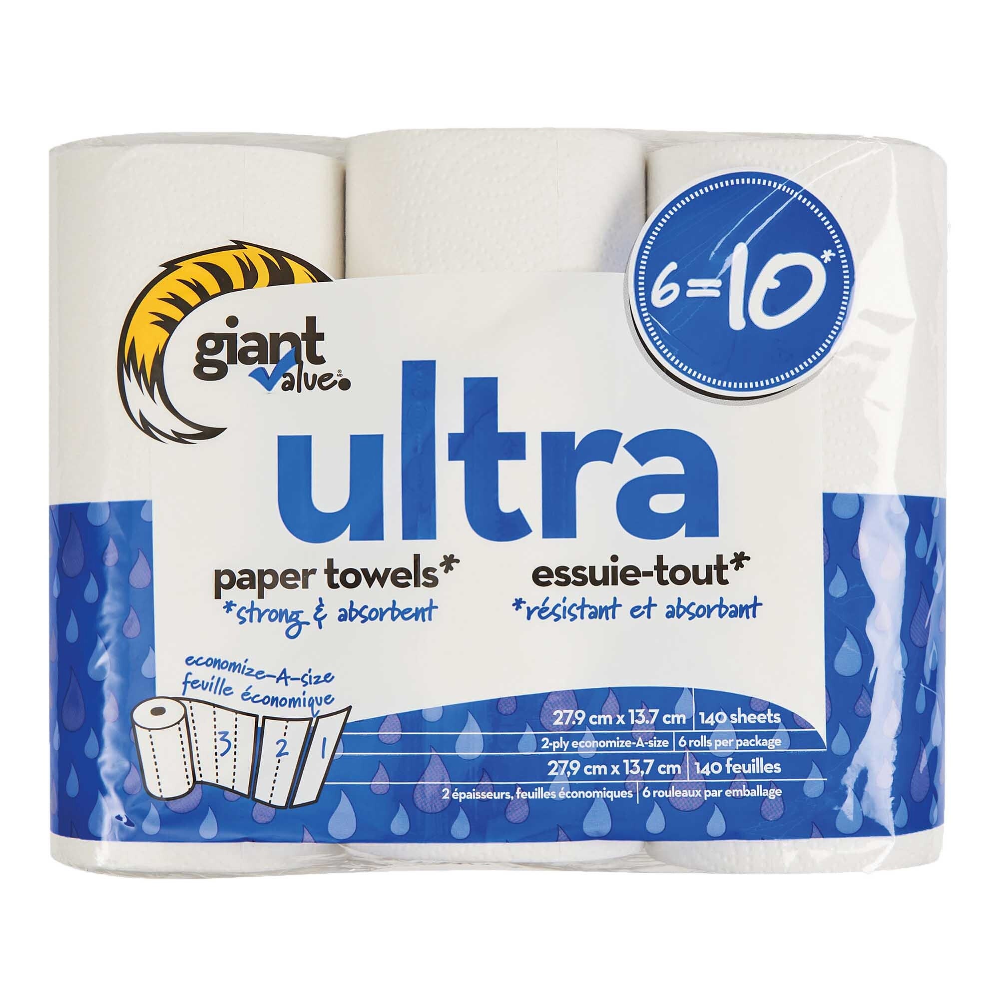 Giant Value Paper Towels - 6pk. – Giant Tiger